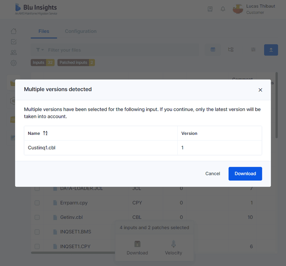 Files | AWS Blu Insights
