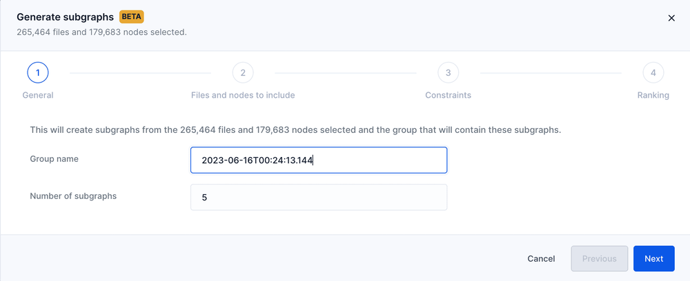 Automatic constraints-based subgraphs extraction | AWS Blu Insights