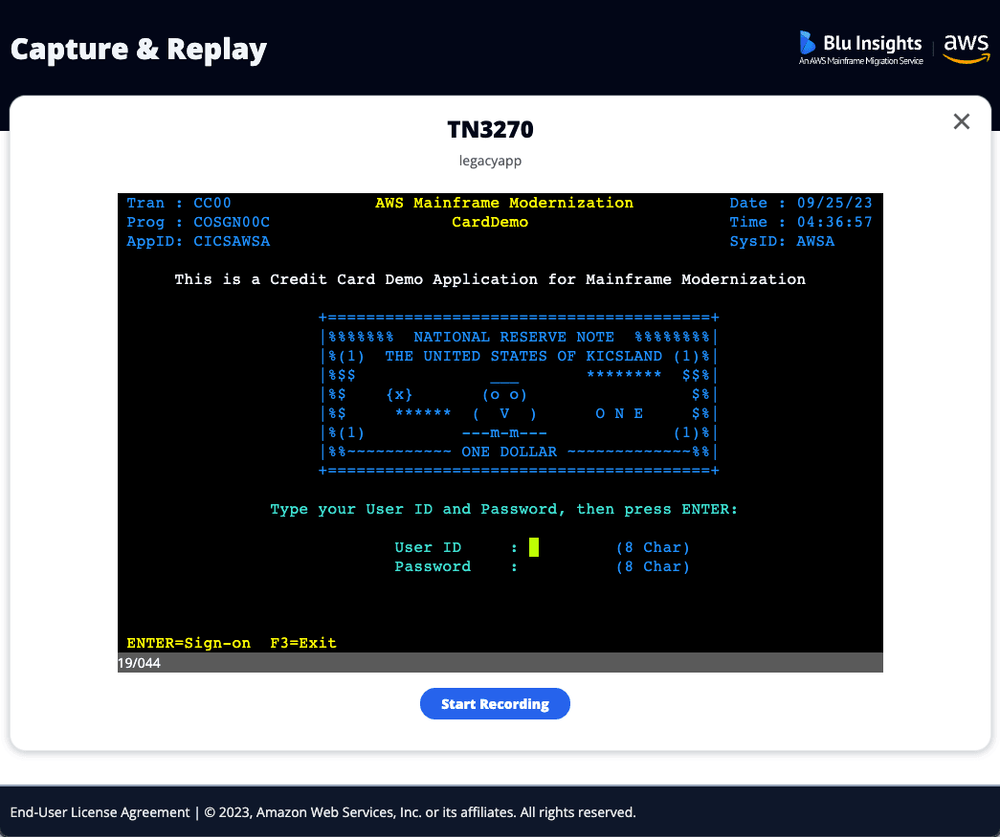 Capture & Replay | AWS Blu Insights