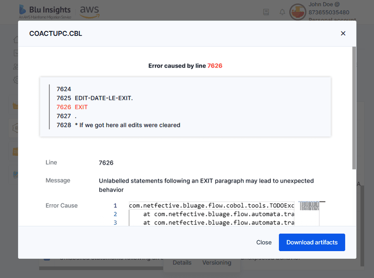 Issues | AWS Blu Insights
