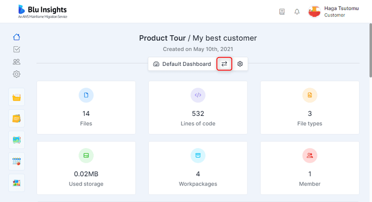 My Dashboard | AWS Blu Insights