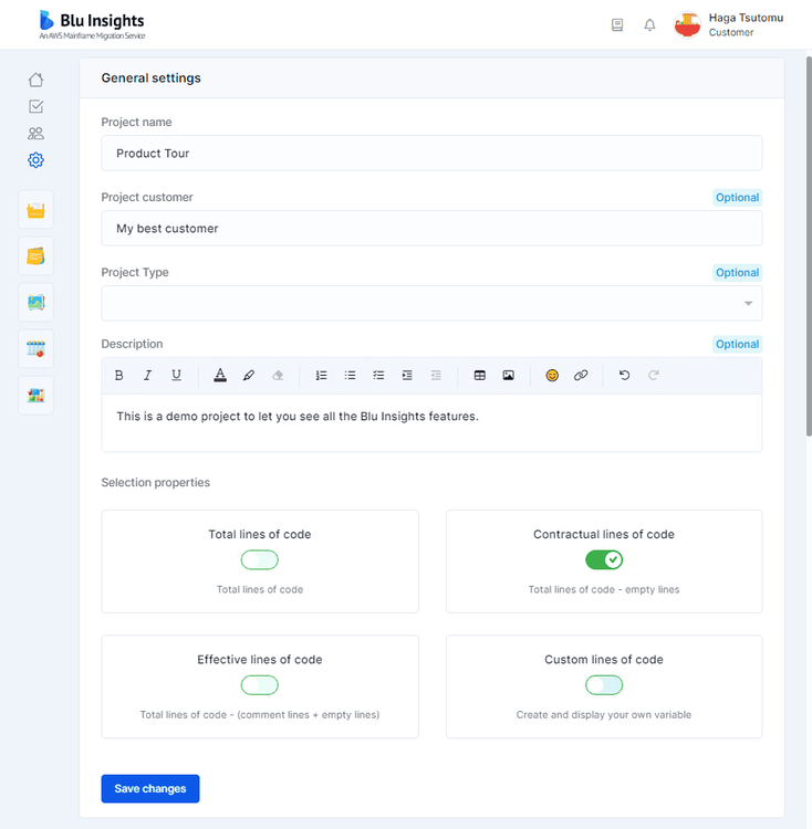 General details | AWS Blu Insights
