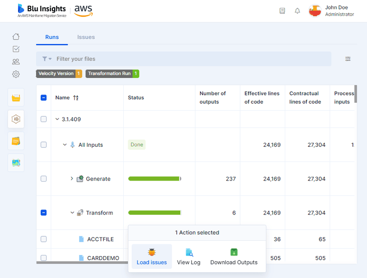 Issues | AWS Blu Insights