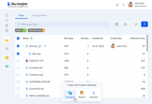 Files | AWS Blu Insights