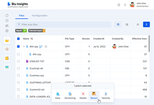 Files | AWS Blu Insights