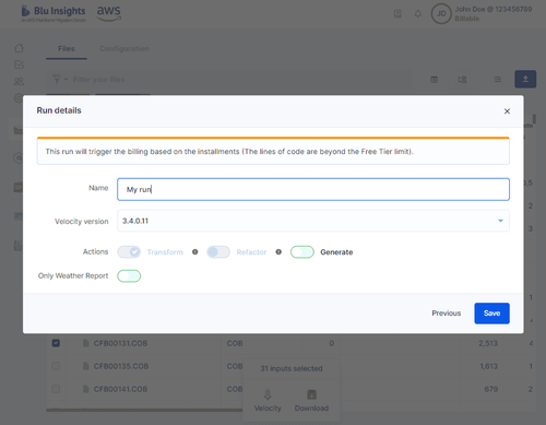 Billing and Usage | AWS Blu Insights